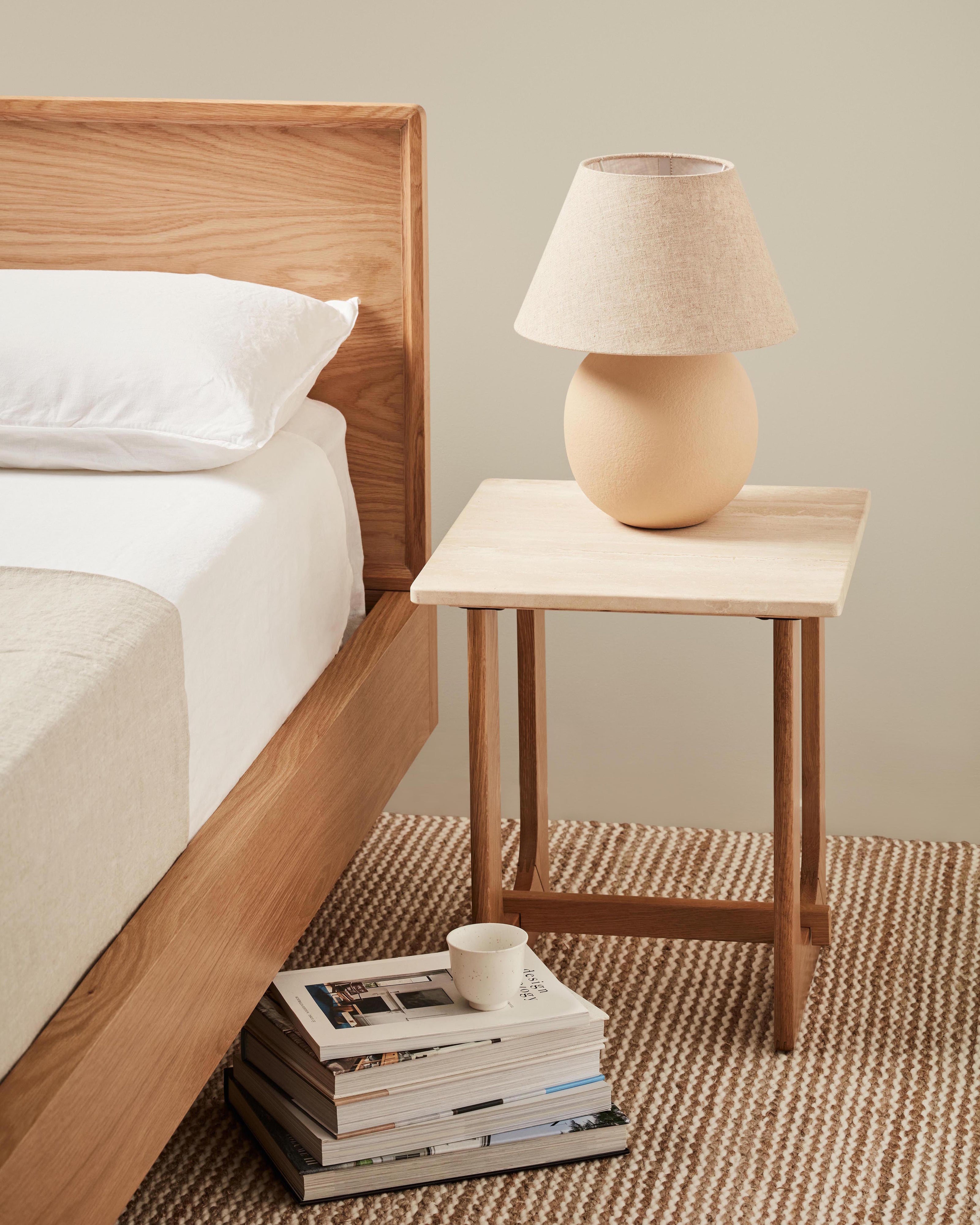 Tuck Ceramic Table Lamp Straw