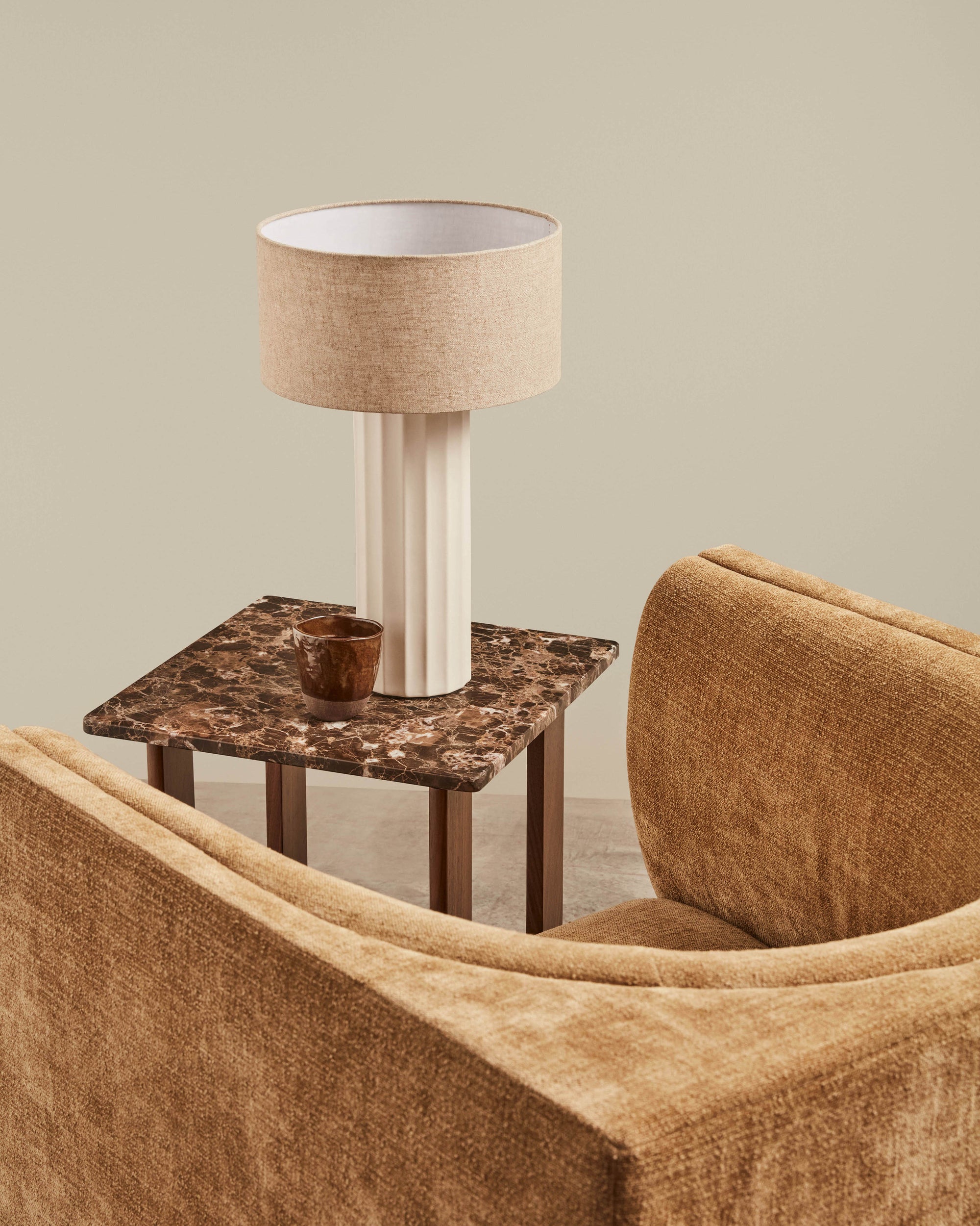 Cooper Ceramic Table Lamp - White