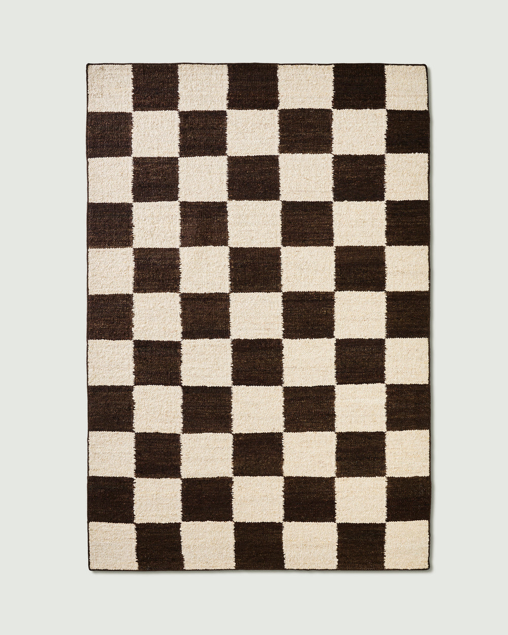 Checker Rug - Chocolate