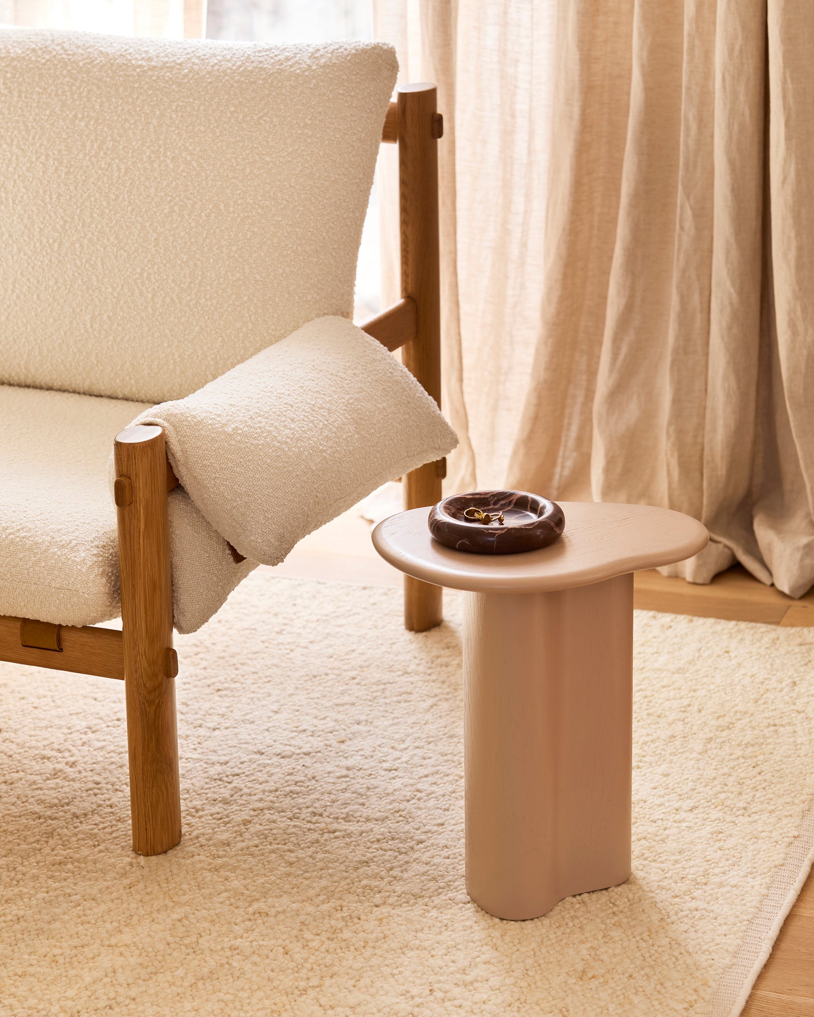 Cove Side Table Clay