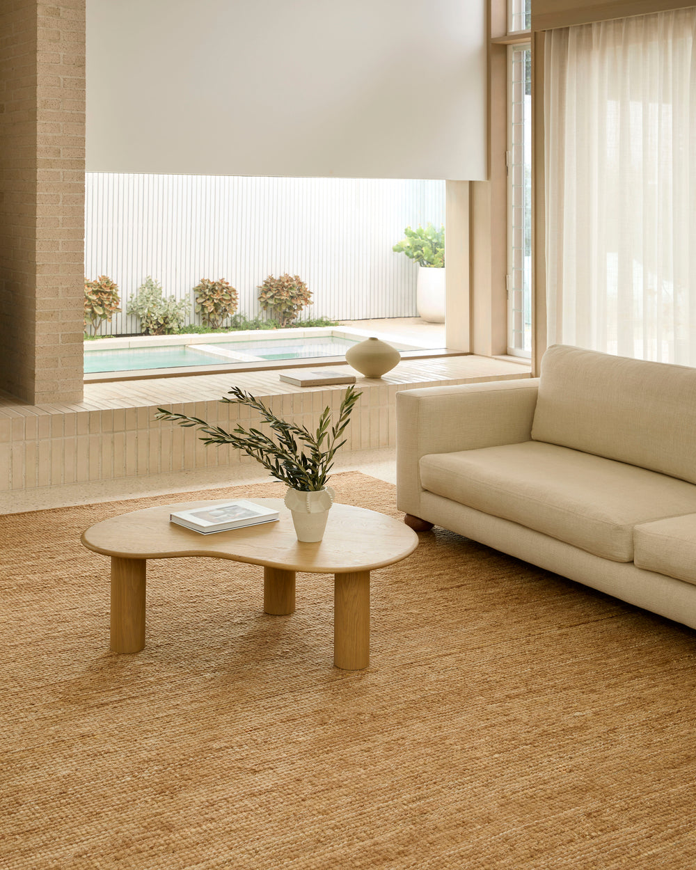 Drift Rug Camel – Wool & Jute Blend Rug | Milk & Sugar