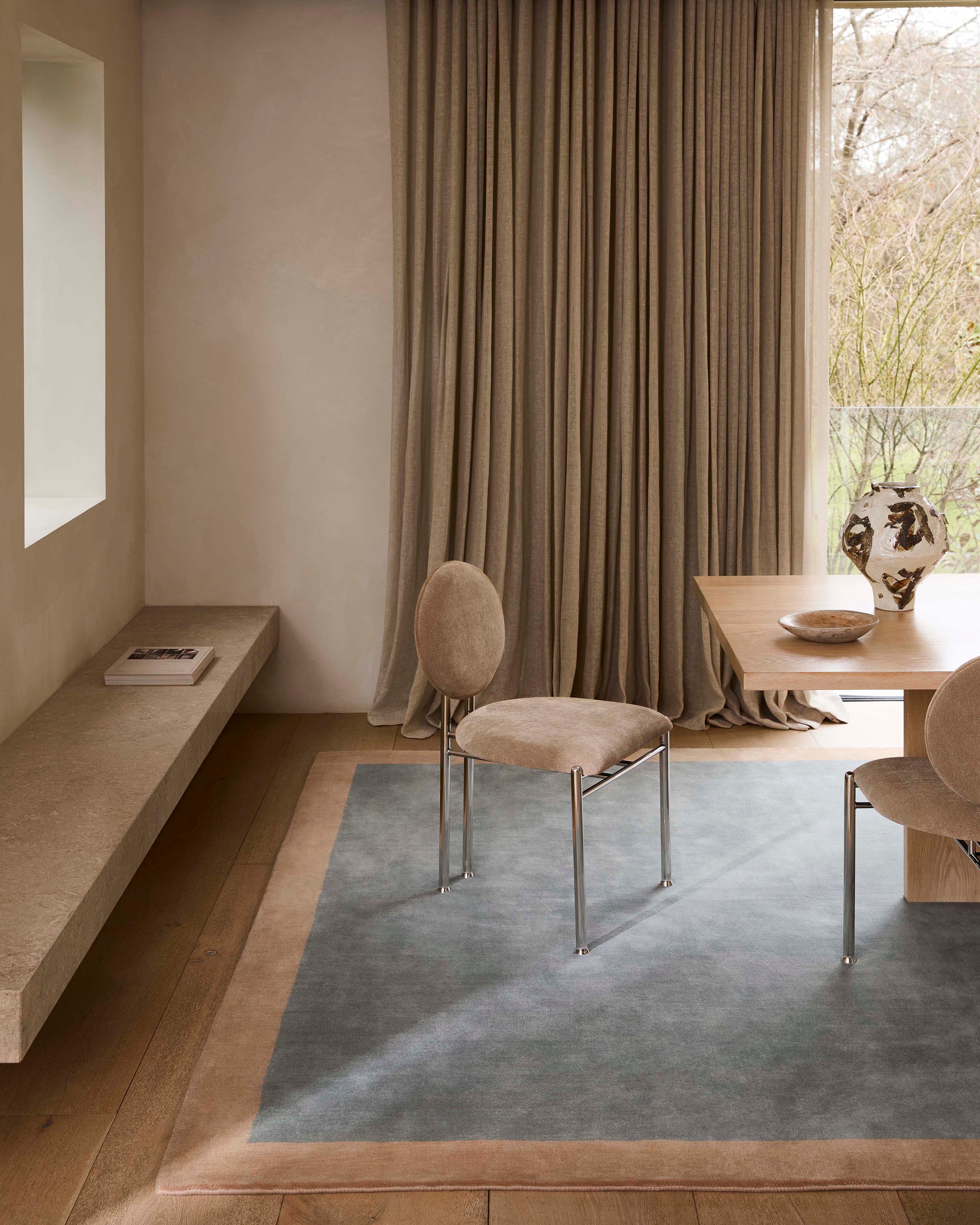 Frame Rug Stone & Steel – Contemporary Wool Rug | Milk & Sugar