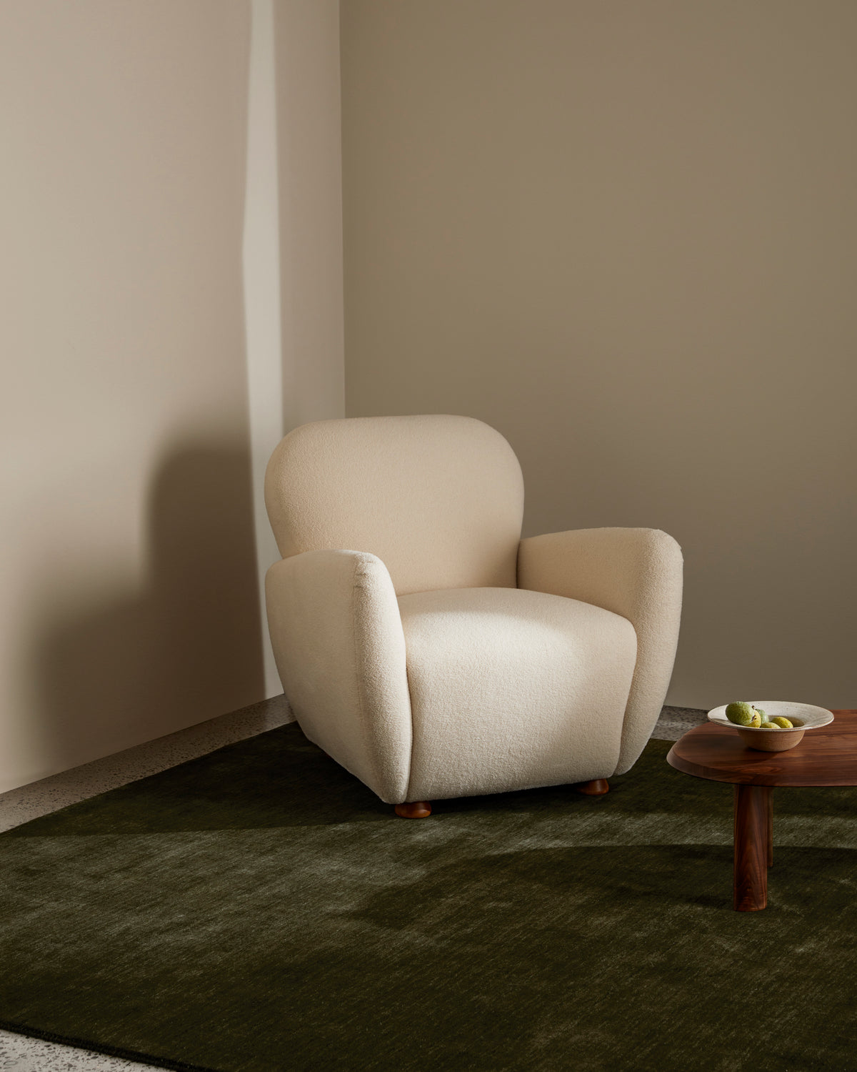 Lake Wool Rug - Olive Green