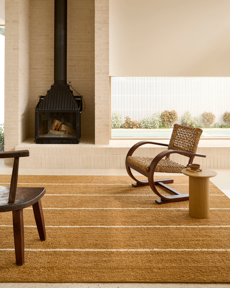 Oscar Rug Ginger – Handwoven Wool Flatweave | Milk & Sugar