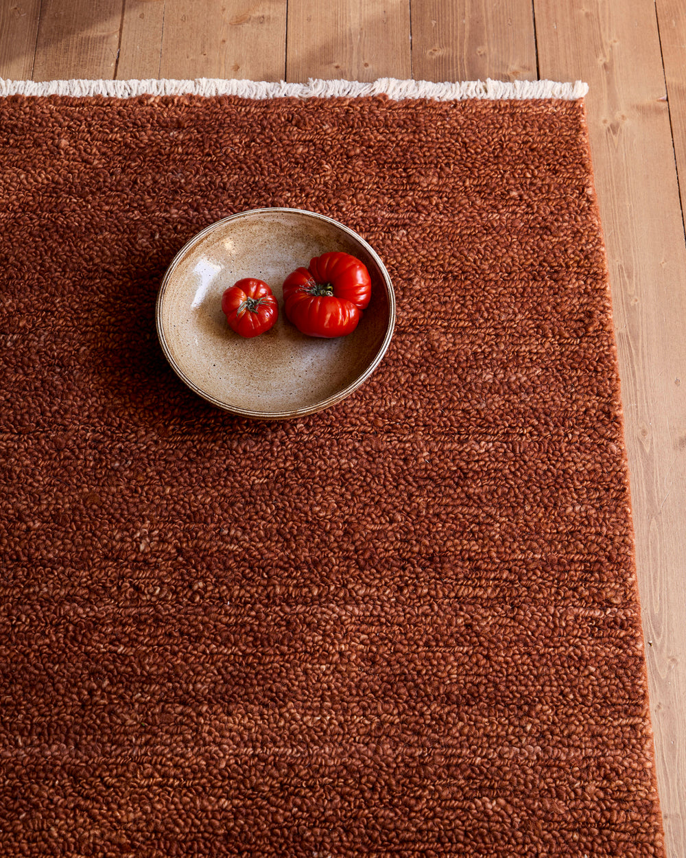 Raye Rug Ginger – Wool Loop Rug in Warm Tones | Milk & Sugar