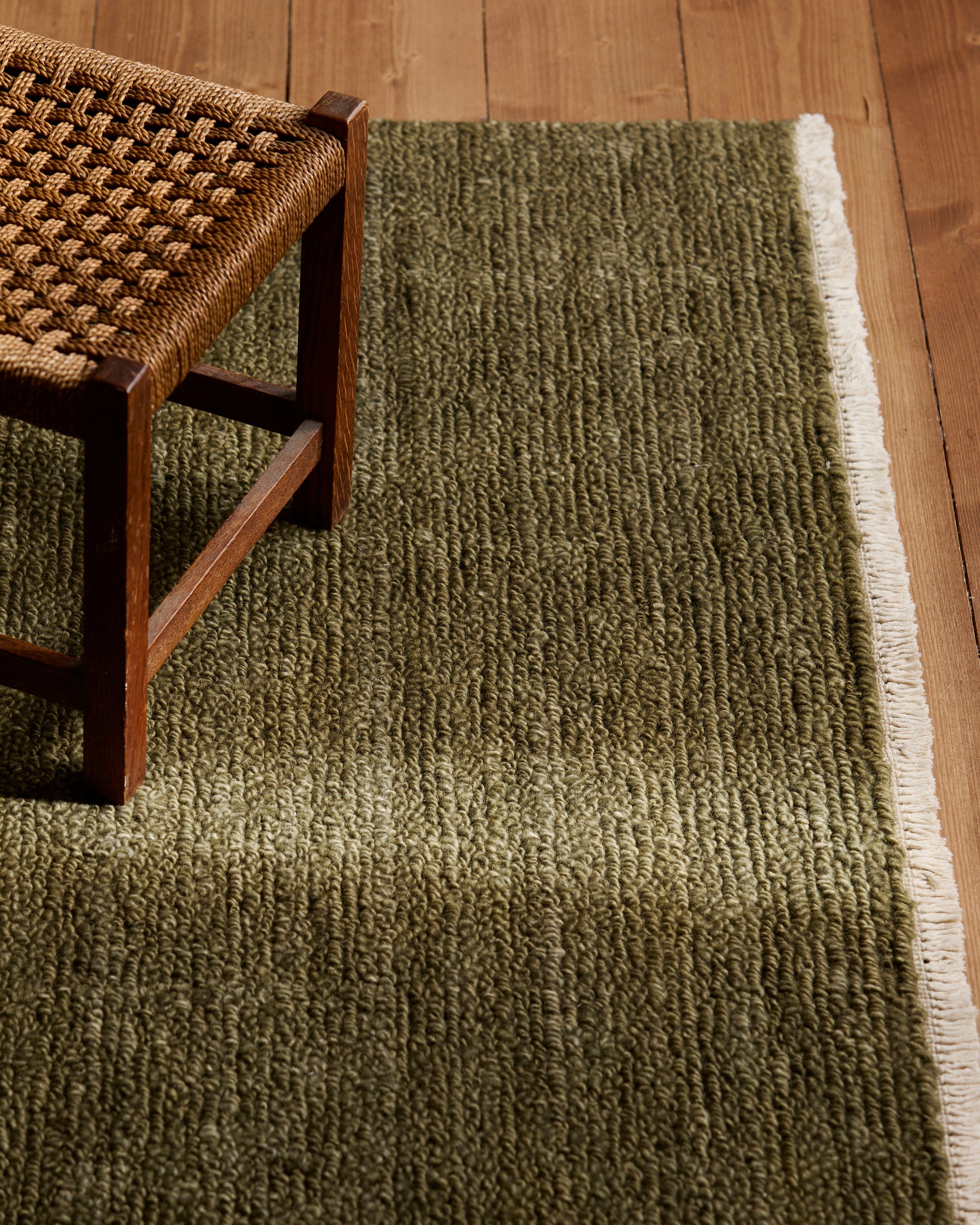 Raye Rug Hunter – Wool Loop Rug in Green | Milk & Sugar