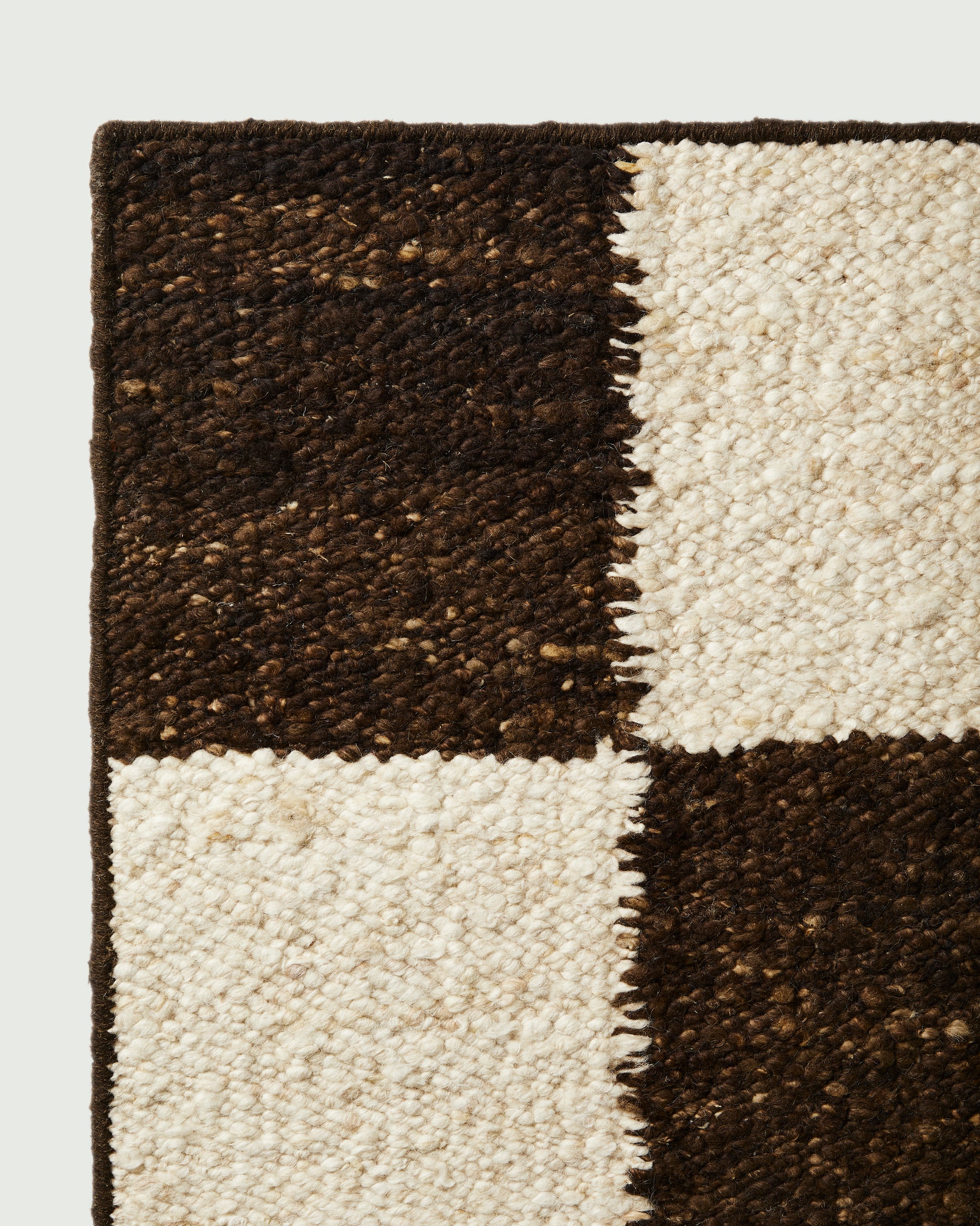 Sample of Checker Rug Chocolate