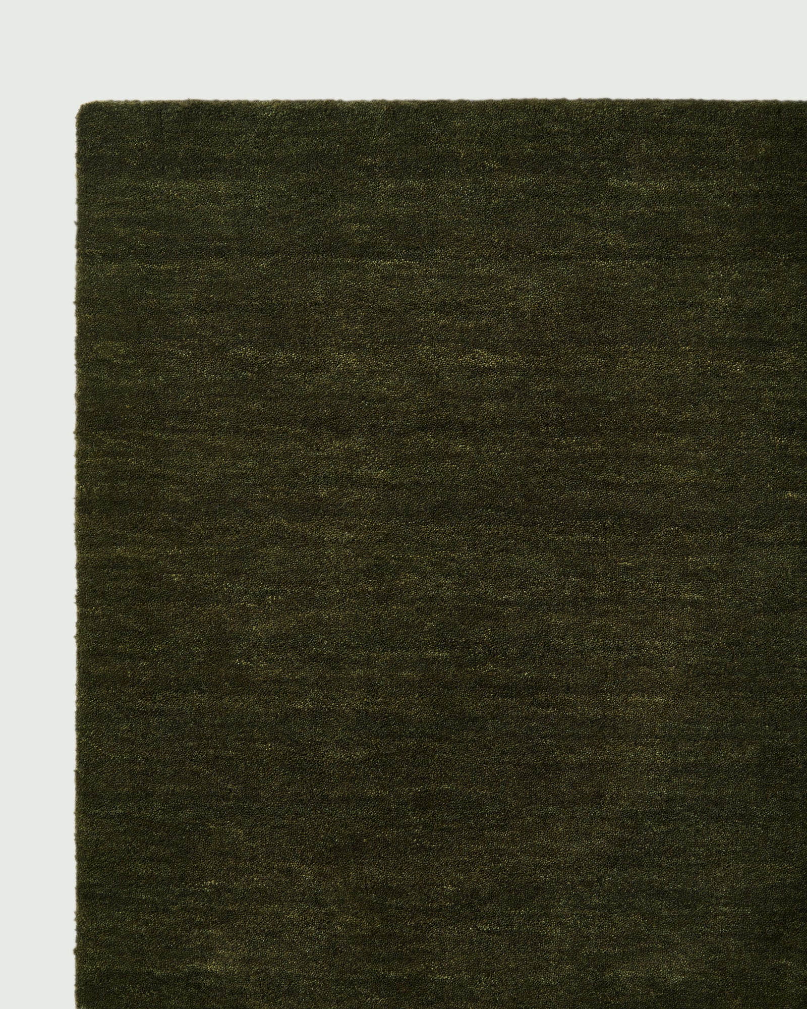 Lake Wool Rug - Olive Green
