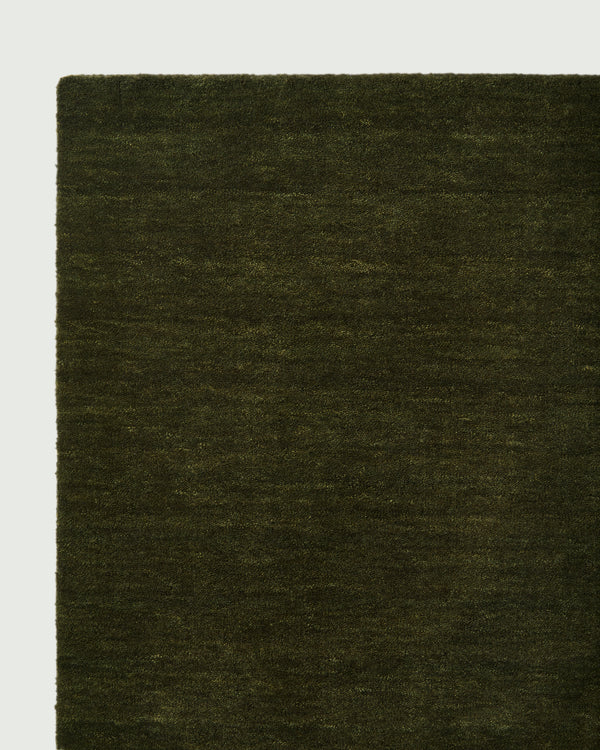 Lake Wool Rug - Olive Green