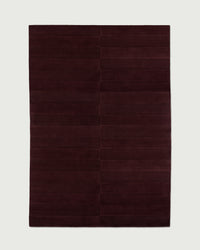 Trace Rug Plum – Deep Purple Wool Rug with Texture | Milk & Sugar