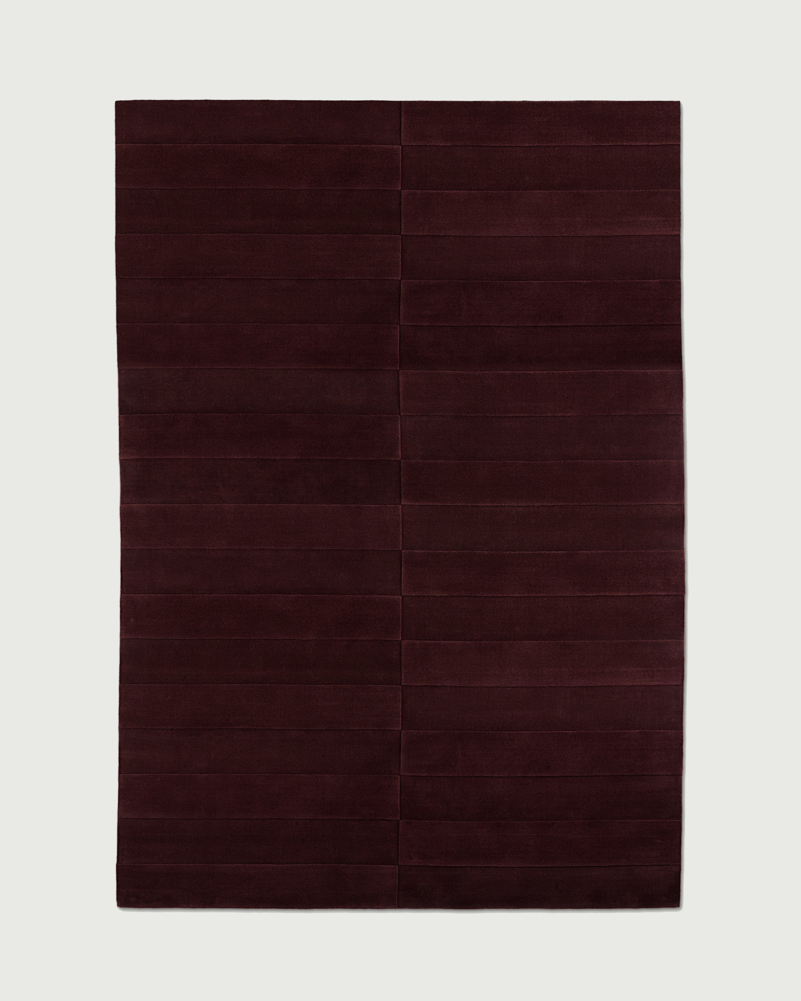Trace Rug Plum – Deep Purple Wool Rug with Texture | Milk & Sugar