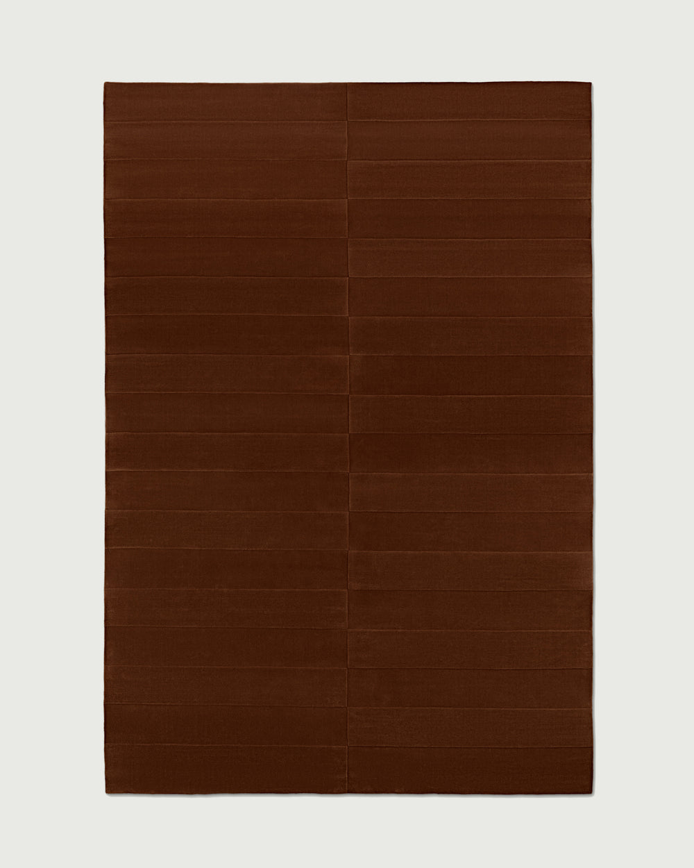 Trace Rug Walnut – Sculpted Wool Rug in Rich Brown | Milk & Sugar